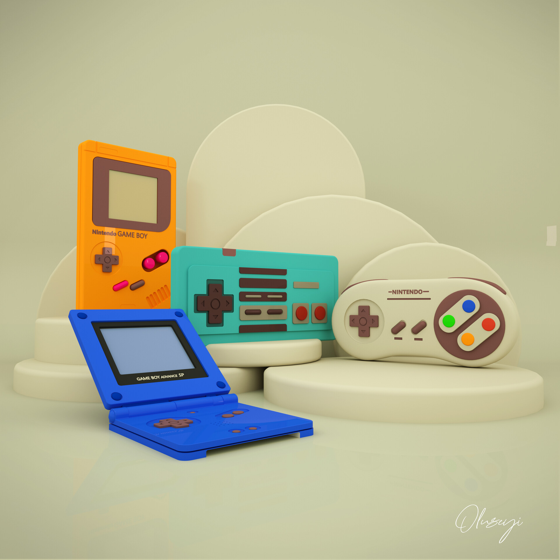 ArtStation - Nintendo Game Pads