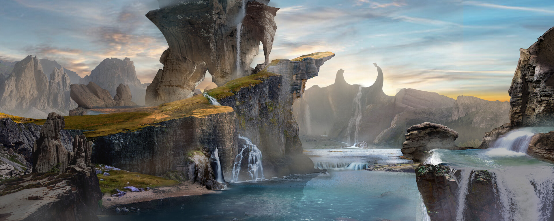 ArtStation - Epic Waterfalls