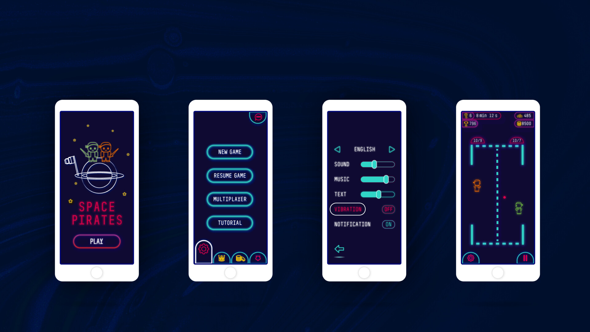 ArtStation - Space Pirates / Mobile Game UI