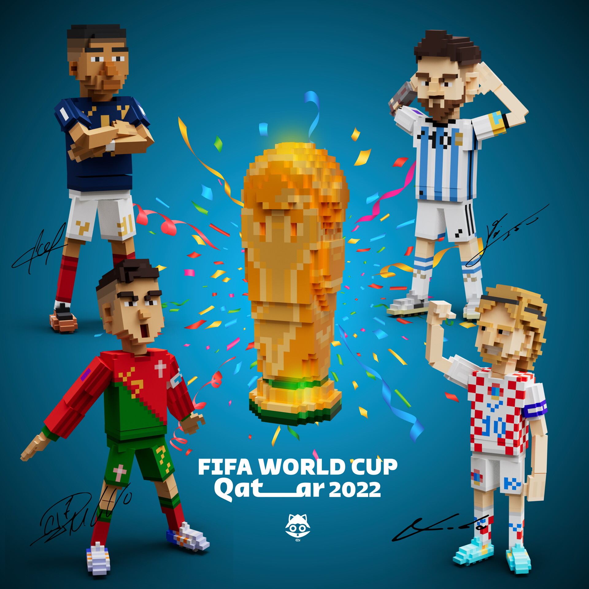 ArtStation - World cup Voxels
