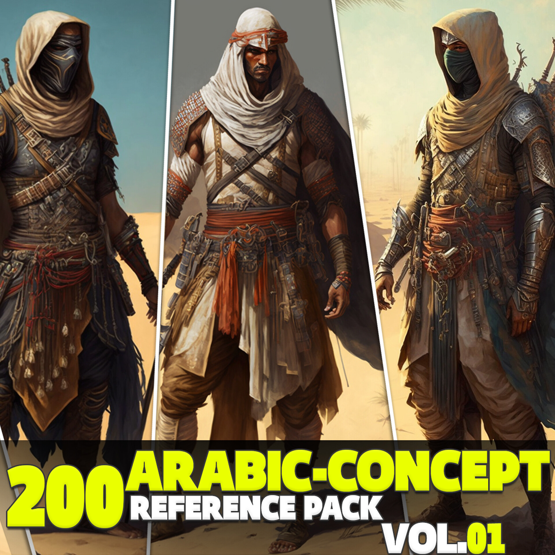 ConceptWithMe - 200 Arabic-Concept Reference Pack Vol.01