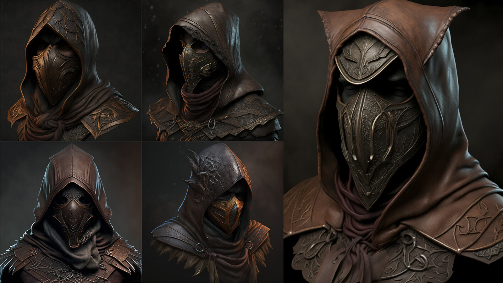 ConceptWithMe - 200 Mask-Assassin's Reference Pack Vol.01