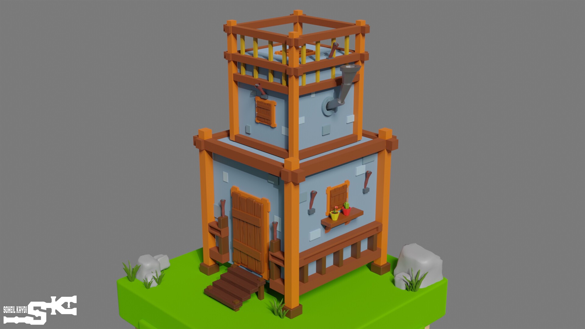 ArtStation - Cube house