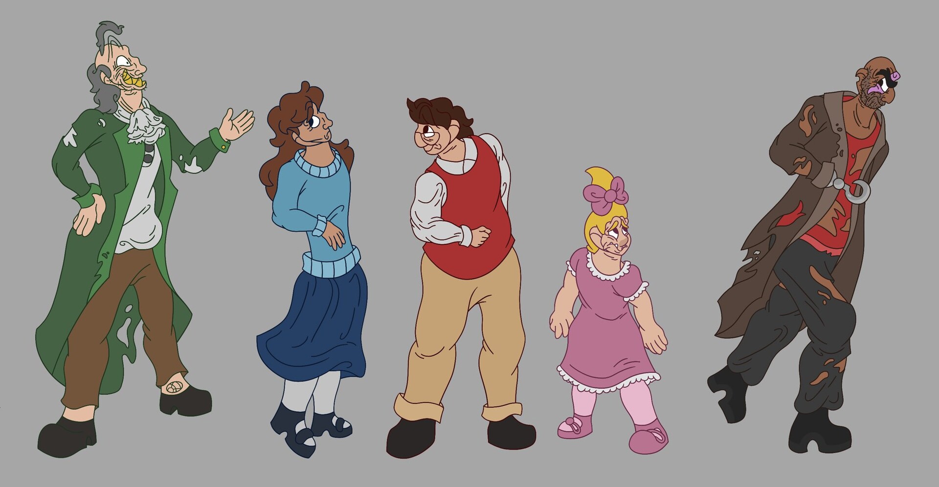 ArtStation - ASOUE Character Lineup