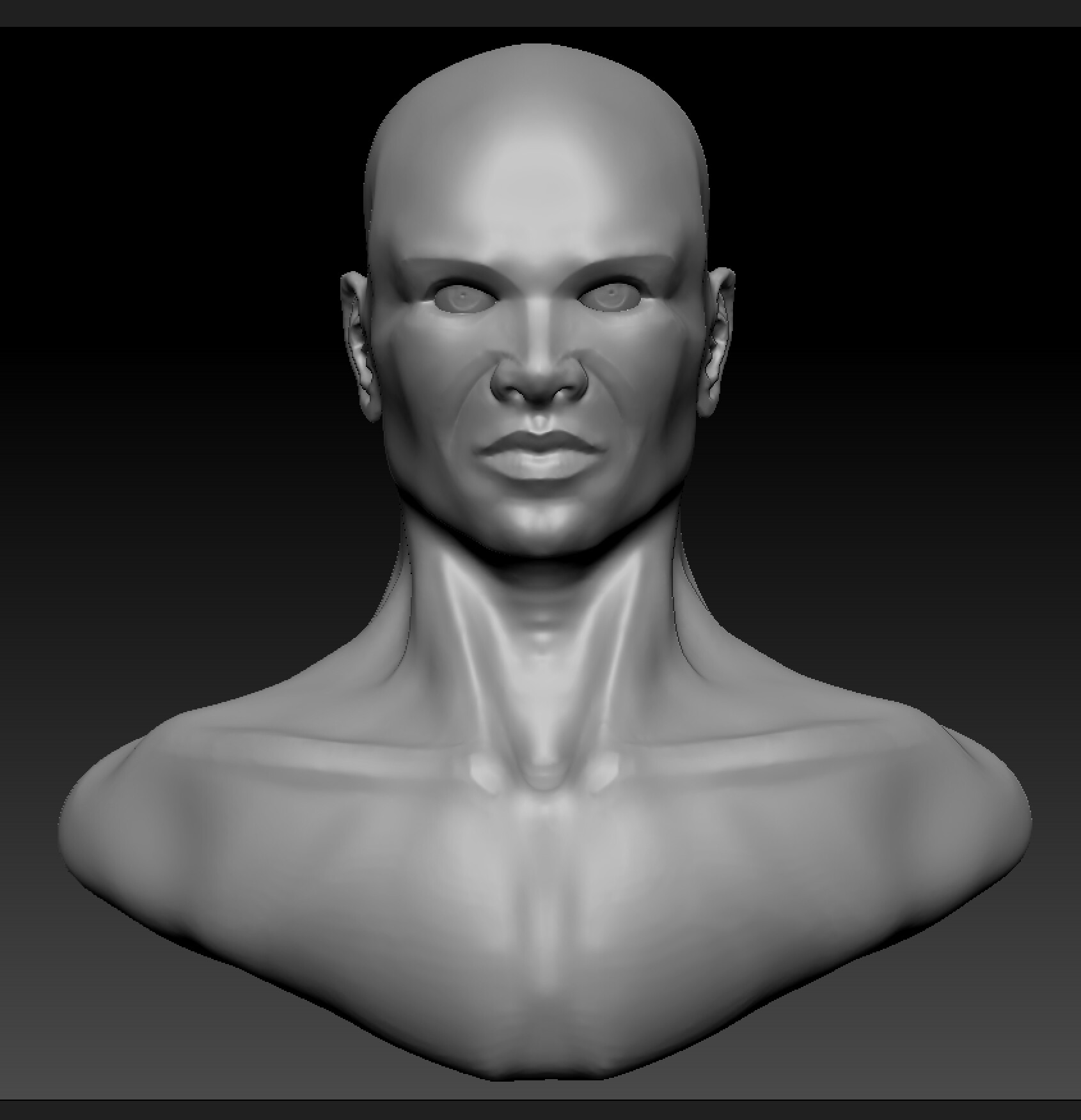 ArtStation - Freehand planar head sculpt (no reference)