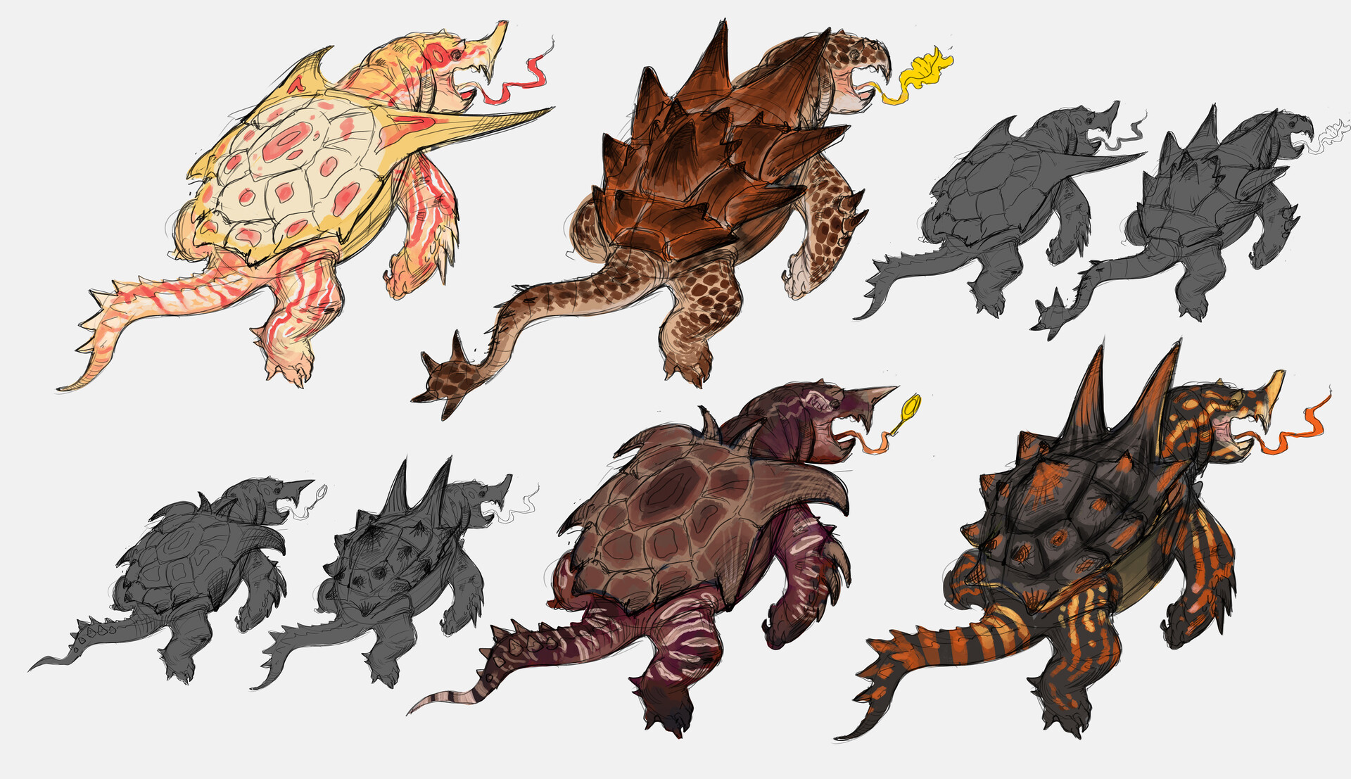 Seven Tirse - Snapping Turtle - DnD Monster Concept