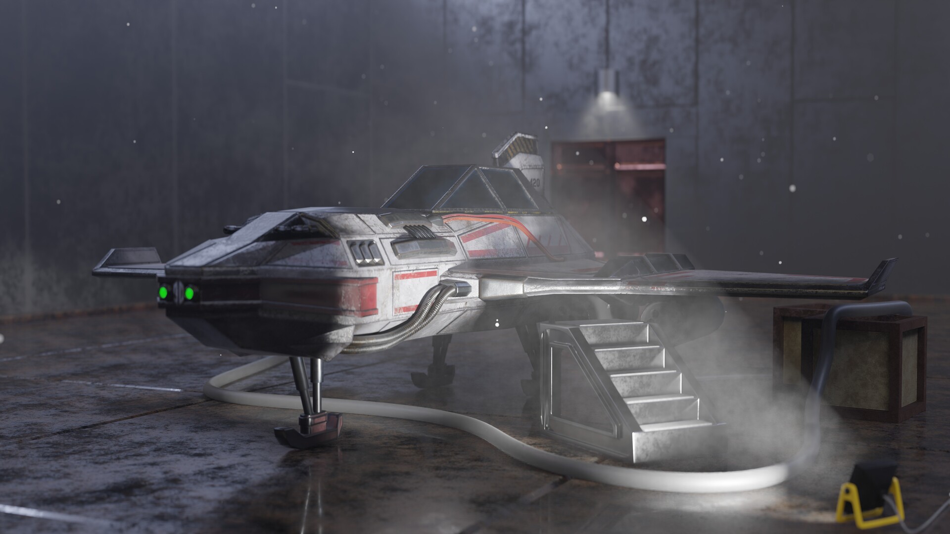 ArtStation - Spaceship 01 - Tiger Moth