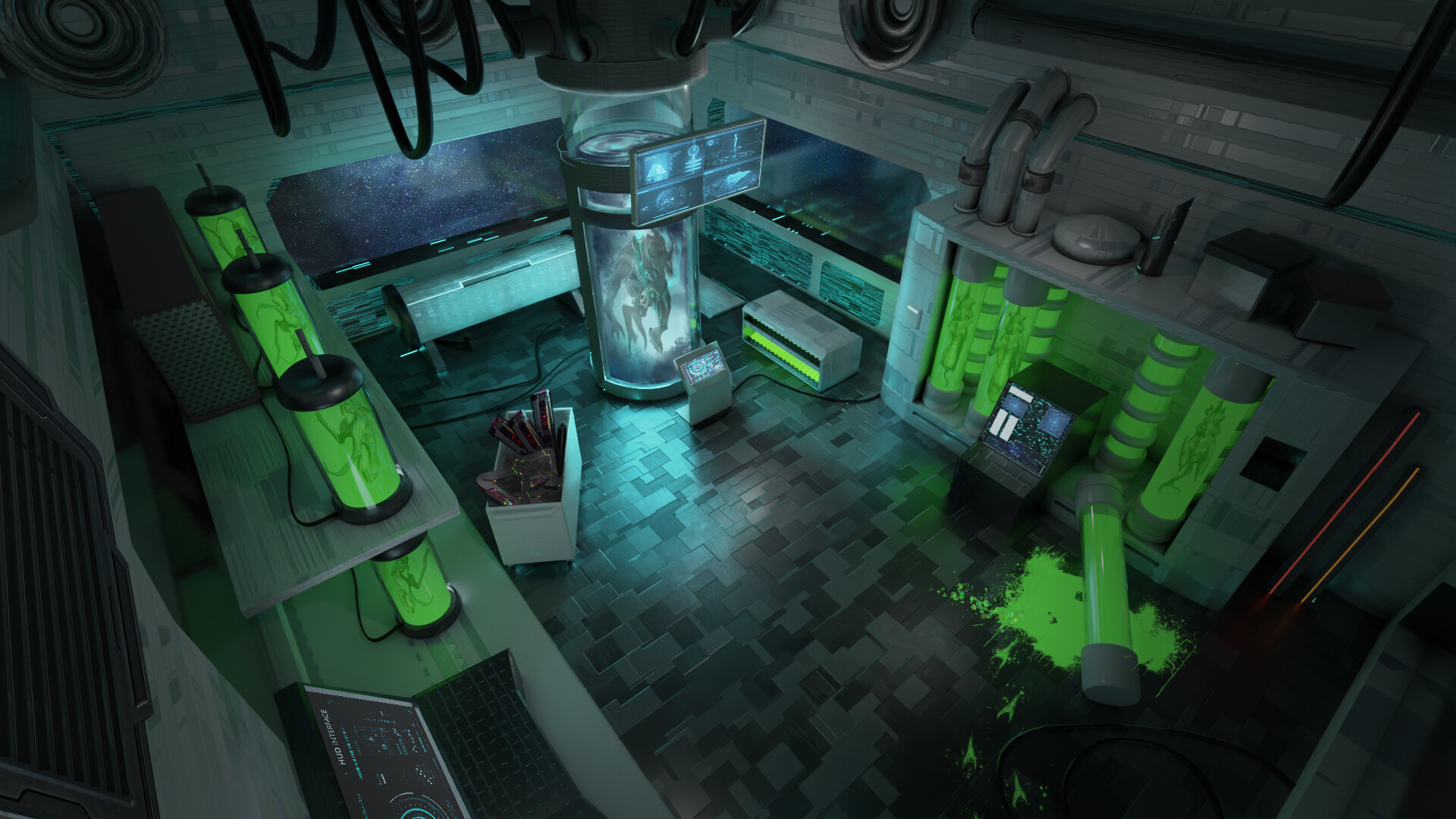 Artstation Sci Fi Experiment Lab
