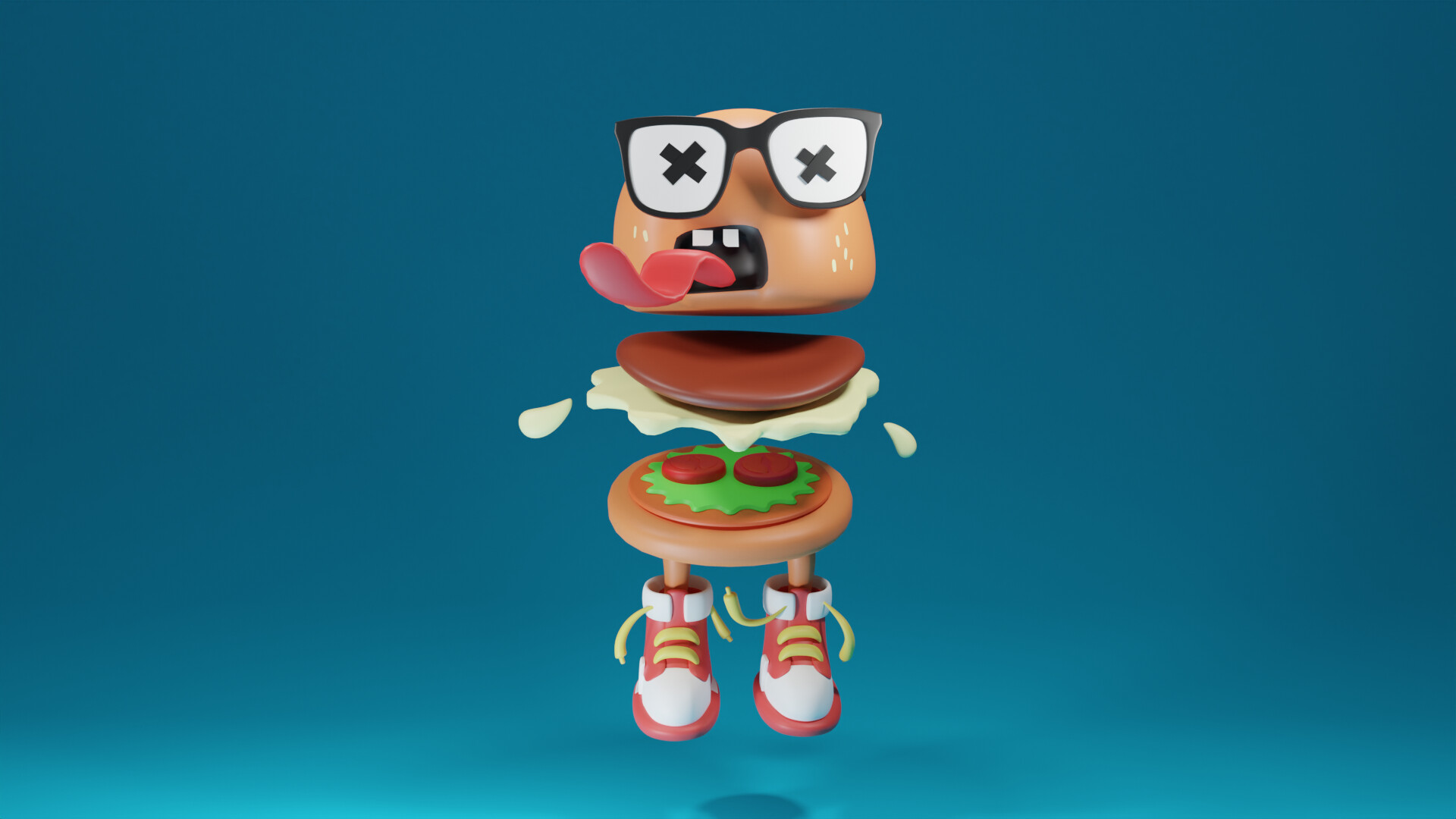 ArtStation - 3D burger character