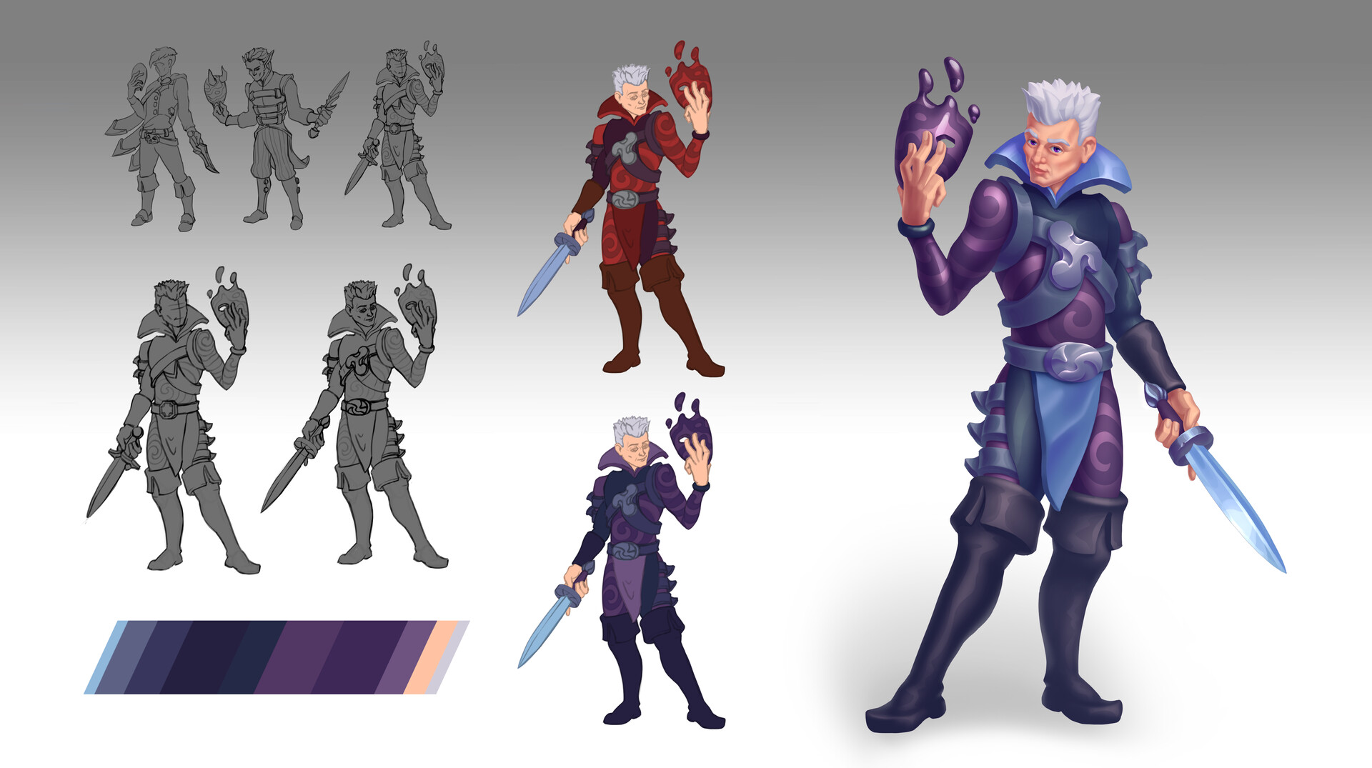 ArtStation - The concept of a rogue spy with a magical disguise mask