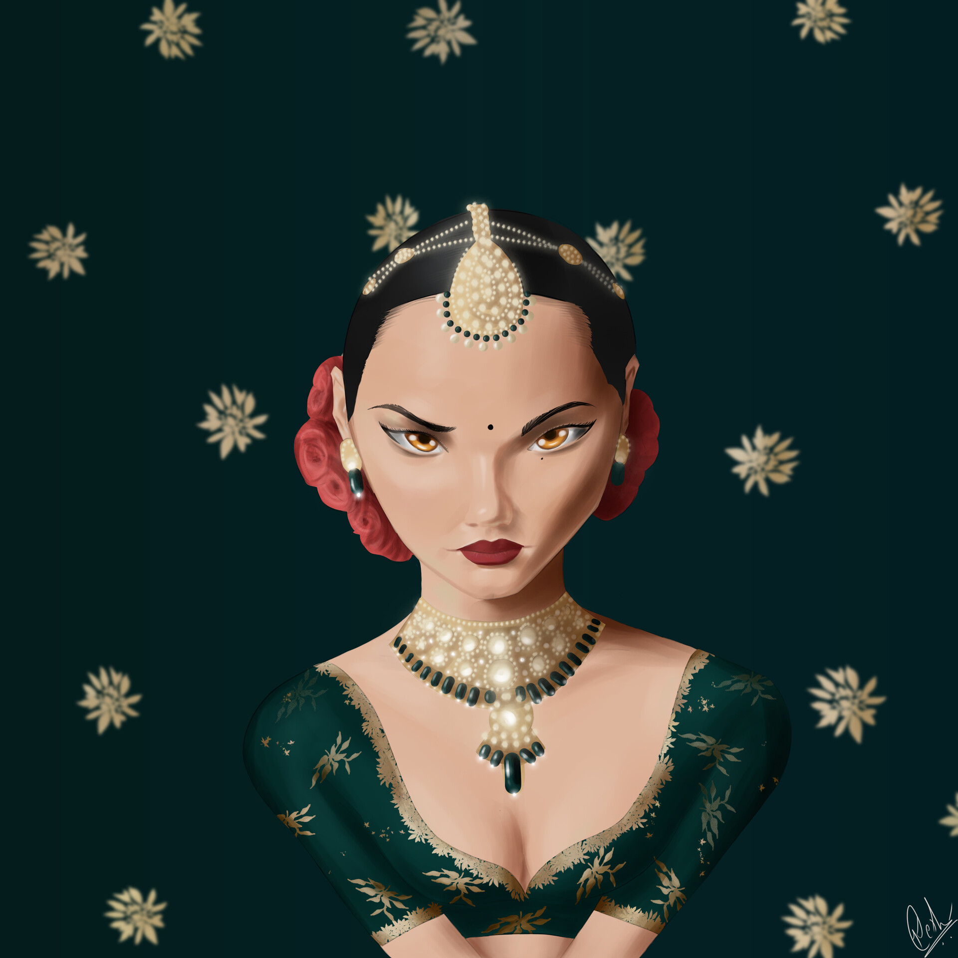 ArtStation - Indian Beauty Art