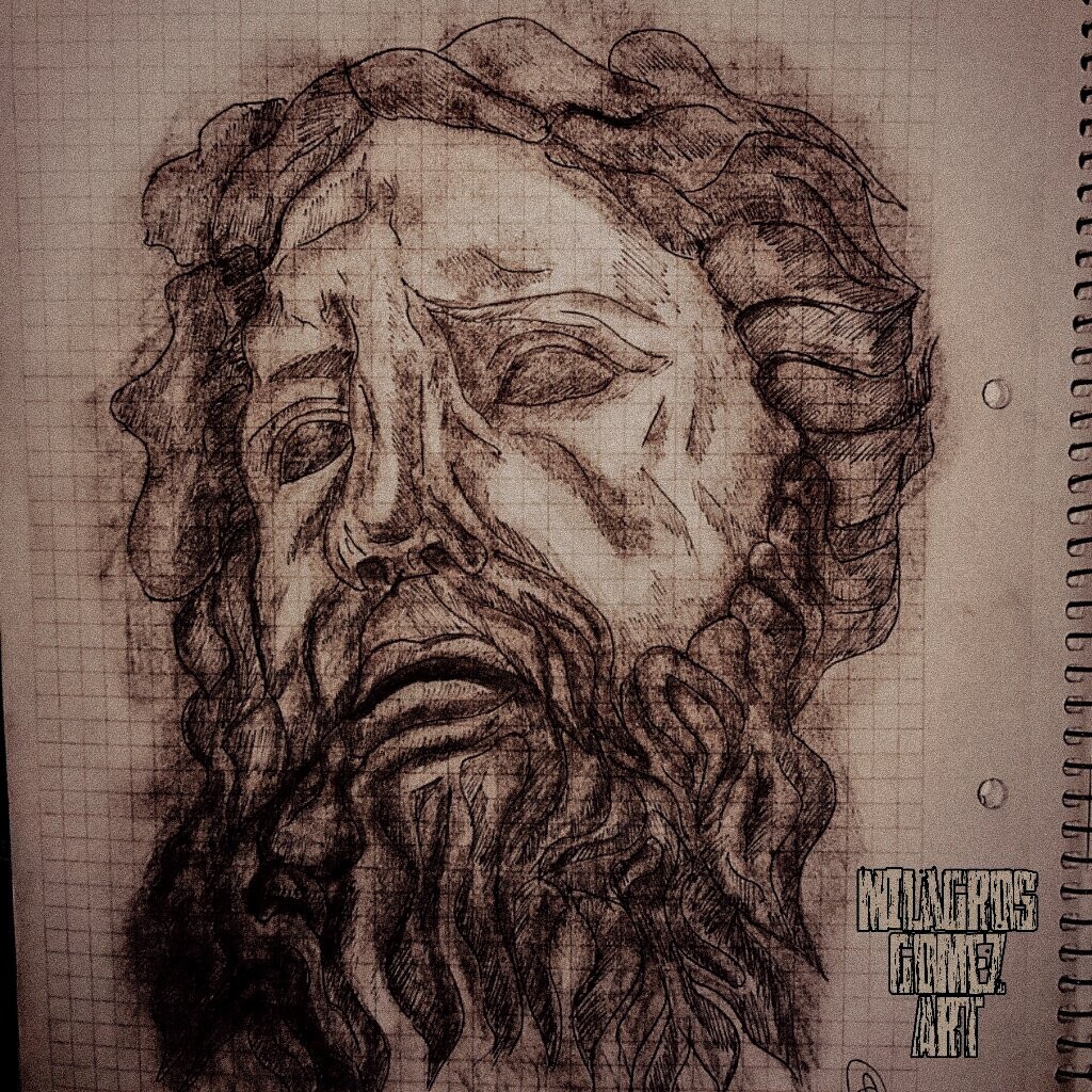 ArtStation - Zeus Drawing by Milagros Gomez | Arte Formosa