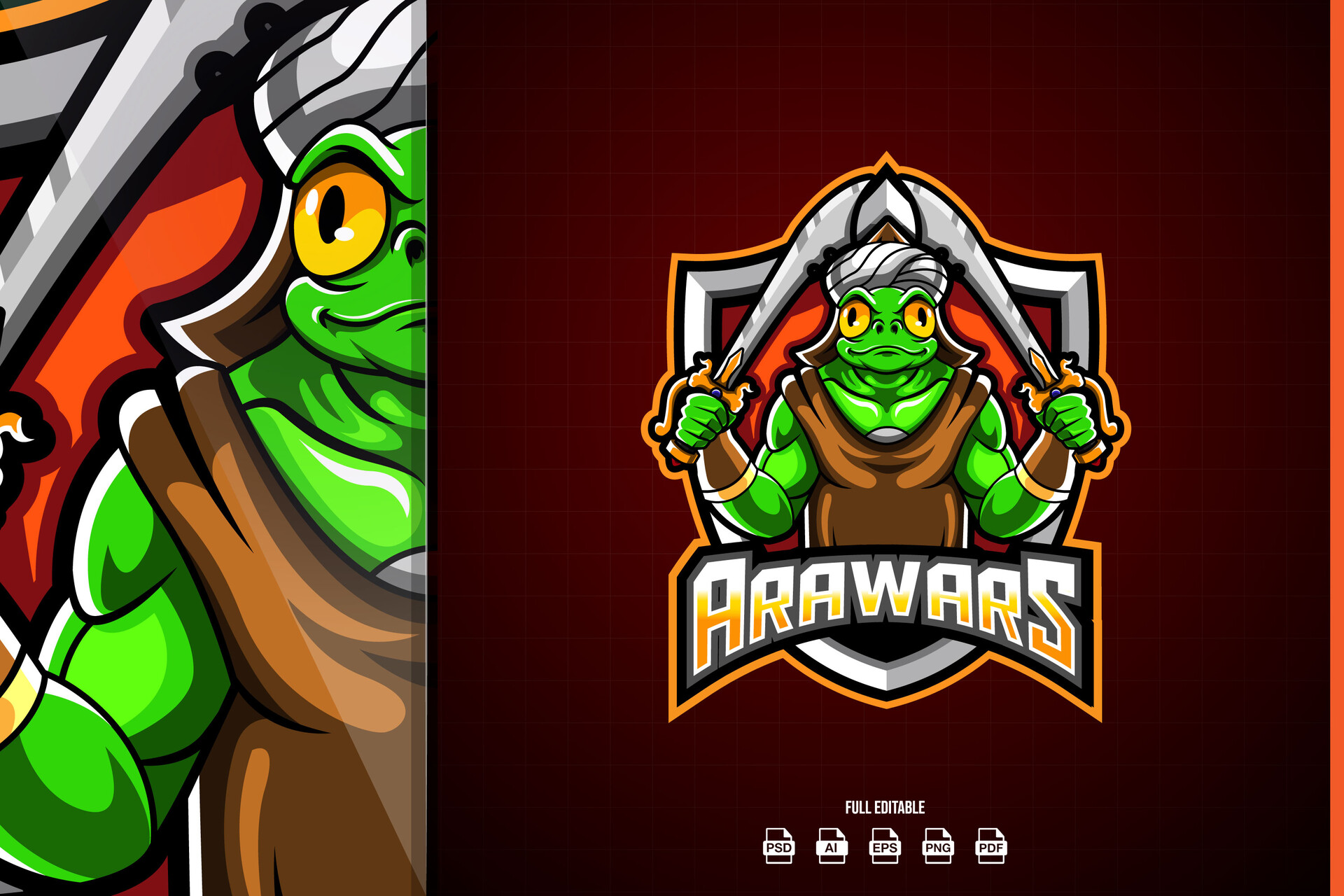 ArtStation - Arabian Frog Esport Logo