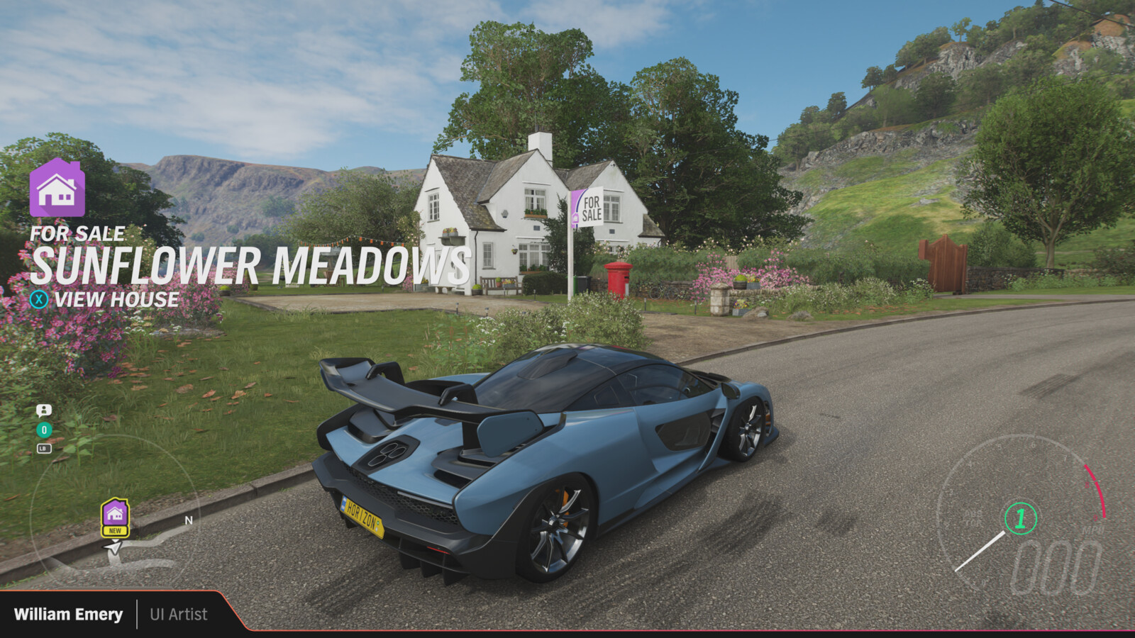 William Emery - Forza Horizon 4 - Player Housing UI