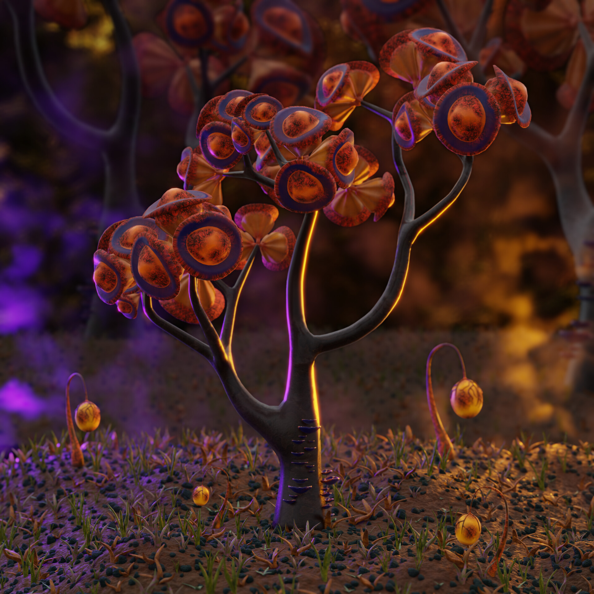 ArtStation - Alien Tree environment