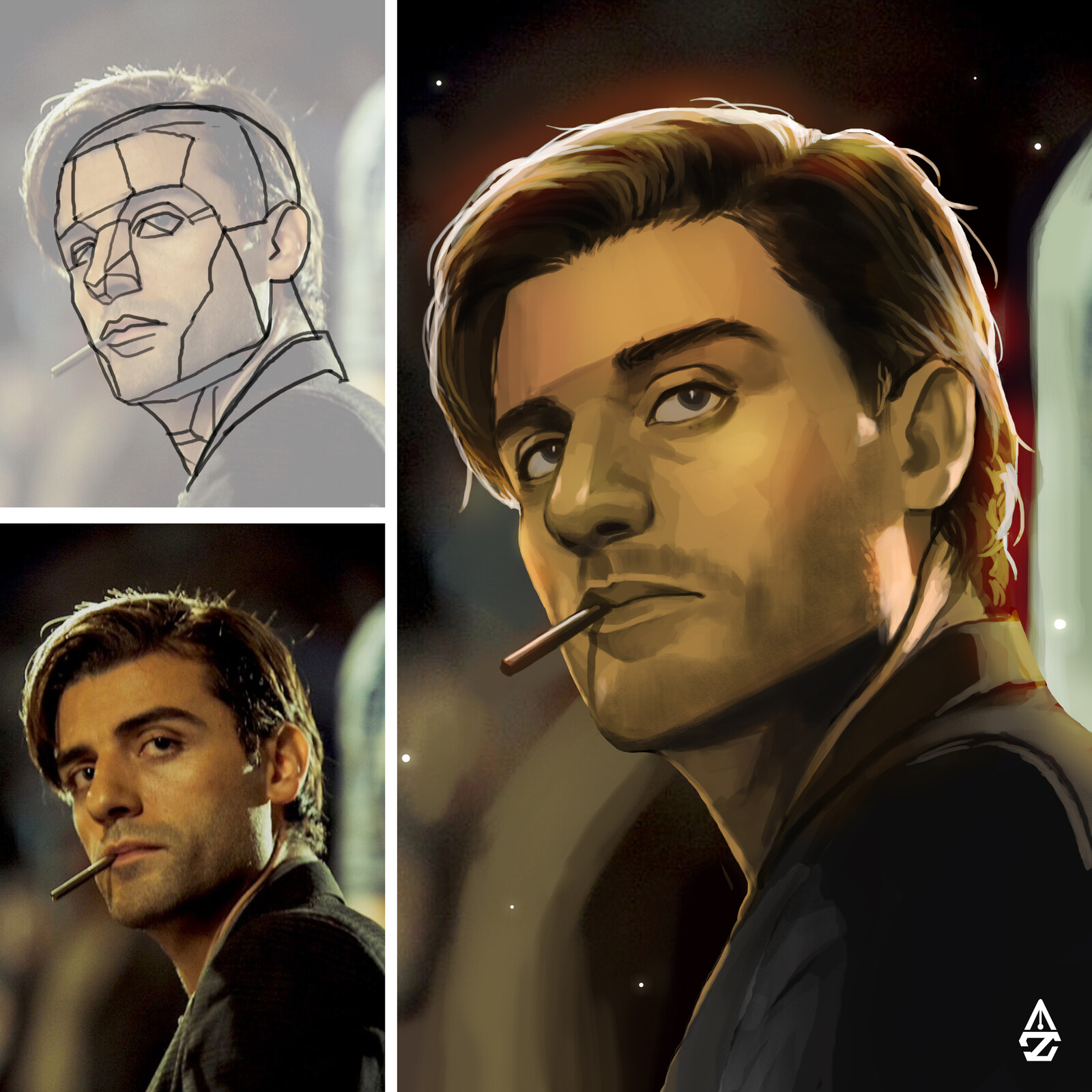 Zaid Art - Oscar Isaac Photo Study