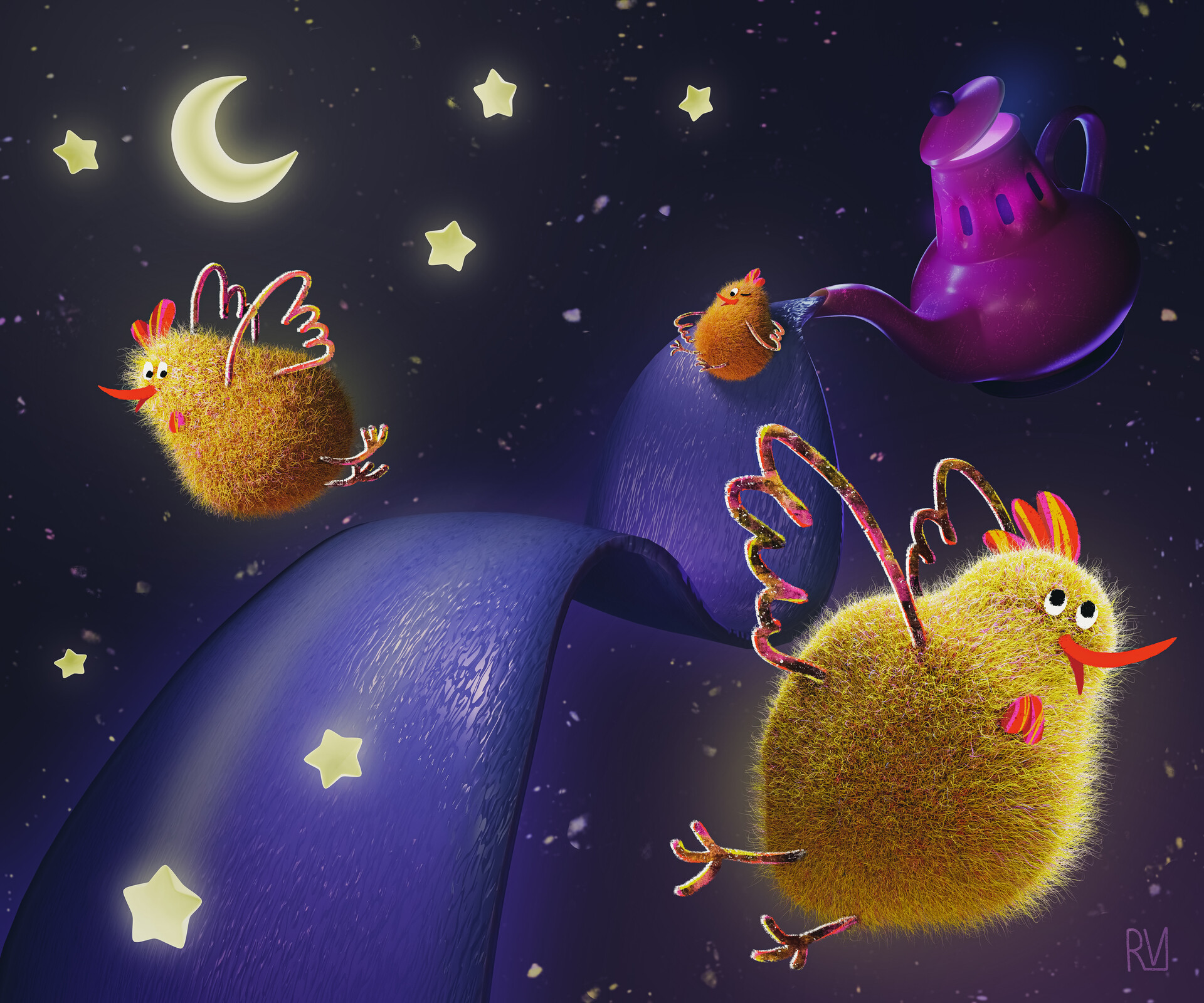 ArtStation - Goodnight Tea