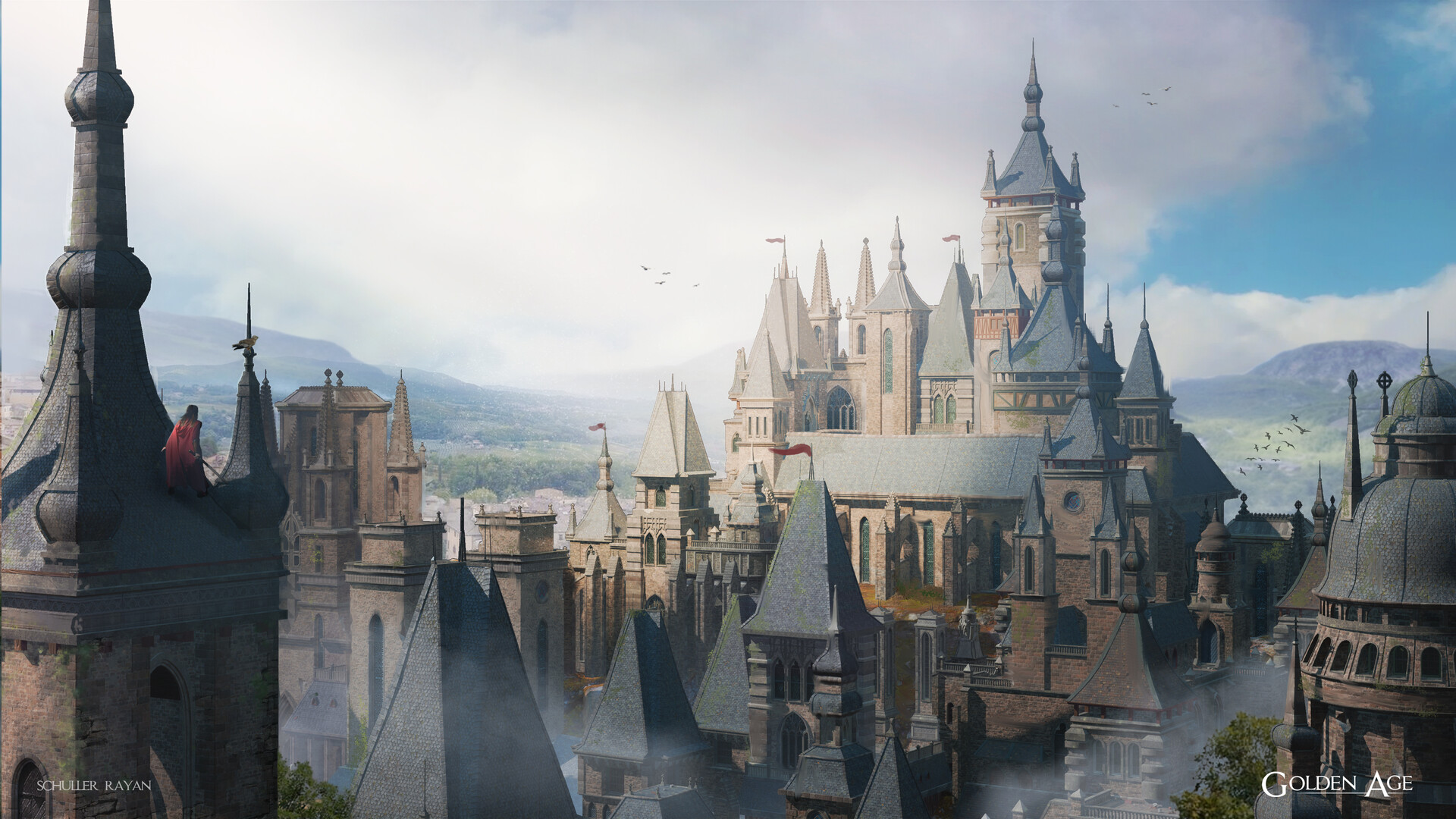 ArtStation - Golden Age - concept Art Castle