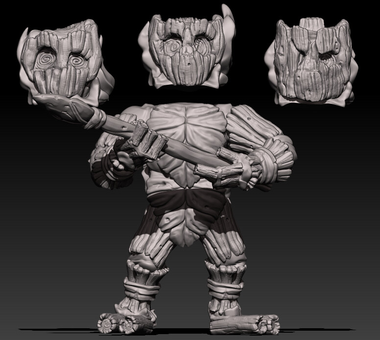 ArtStation - Wood Elemental Minion