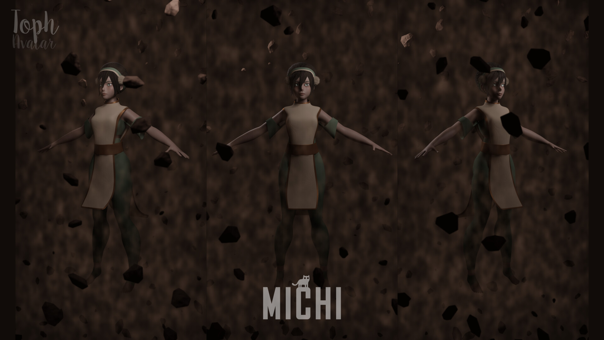 Blender — Character Toph — Avatar by Michi — ProUser.Me