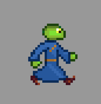 ArtStation - Frog man pixel art