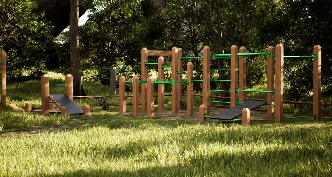 ArtStation - Outdoor Calisthenics Park