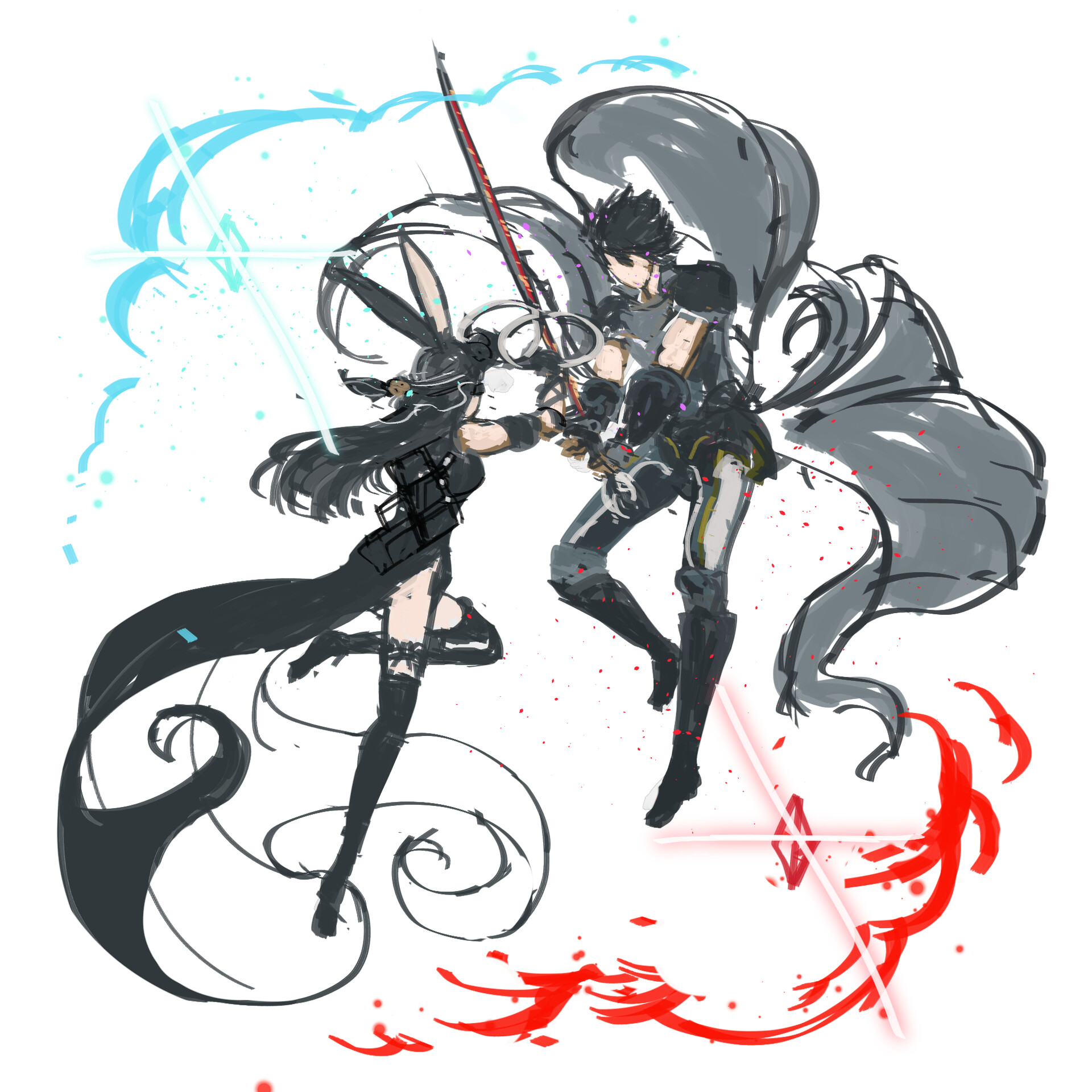 RASUTO - Final Fantasy XIV - Hyur Samurai X Viera Dancer FFXIV