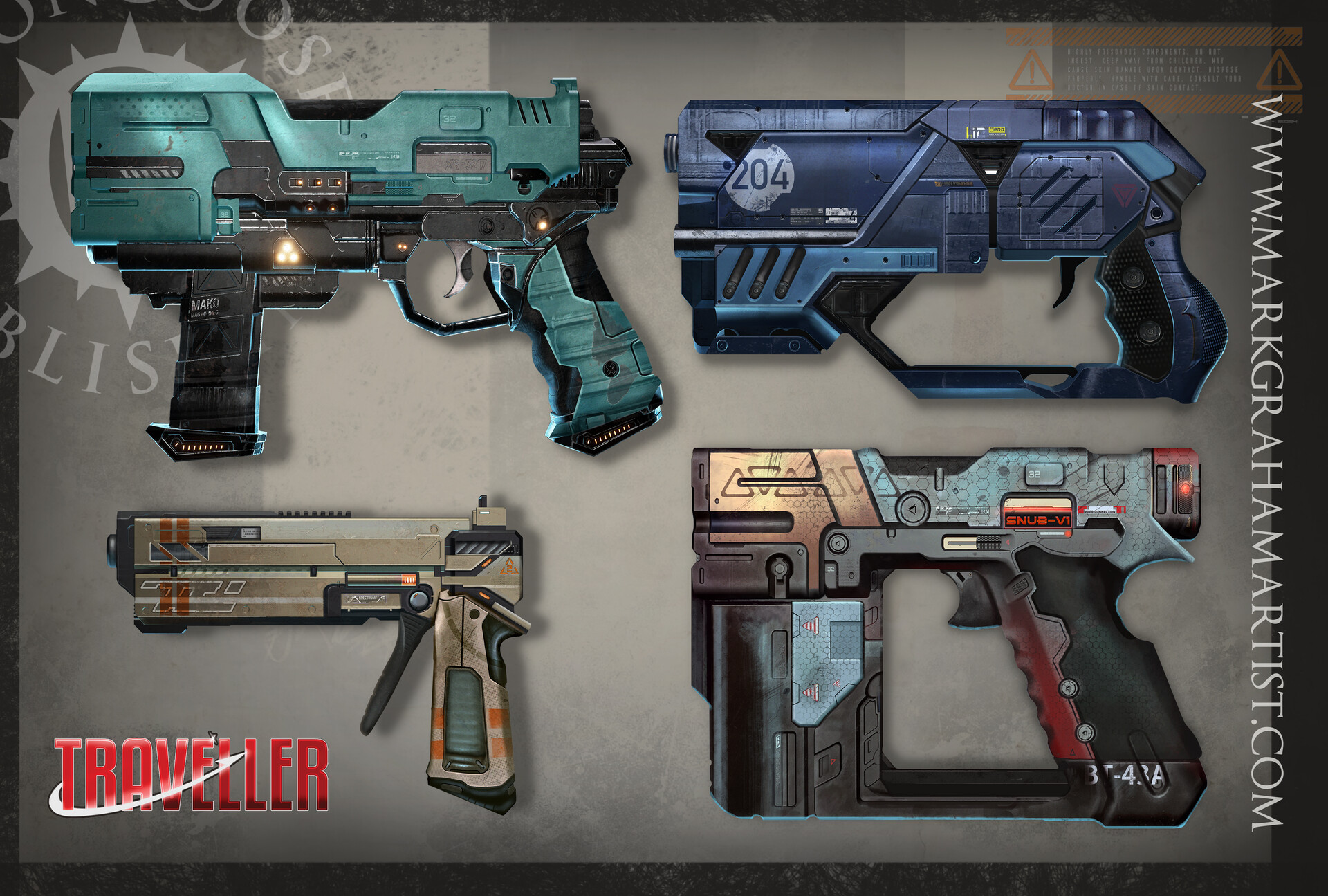 ArtStation - Guns for Traveller