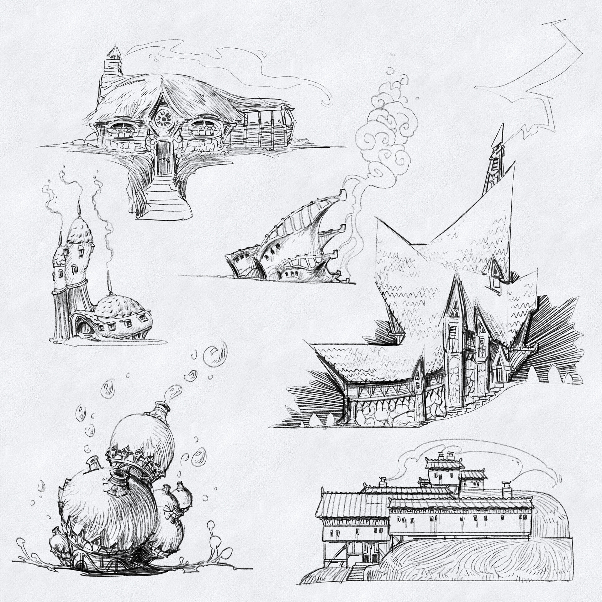 ArtStation - Architecture Doodles