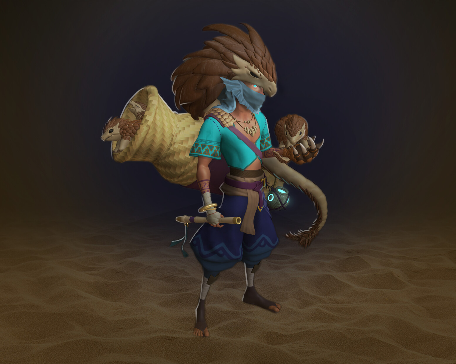 ArtStation - Makin, Beast taming boy