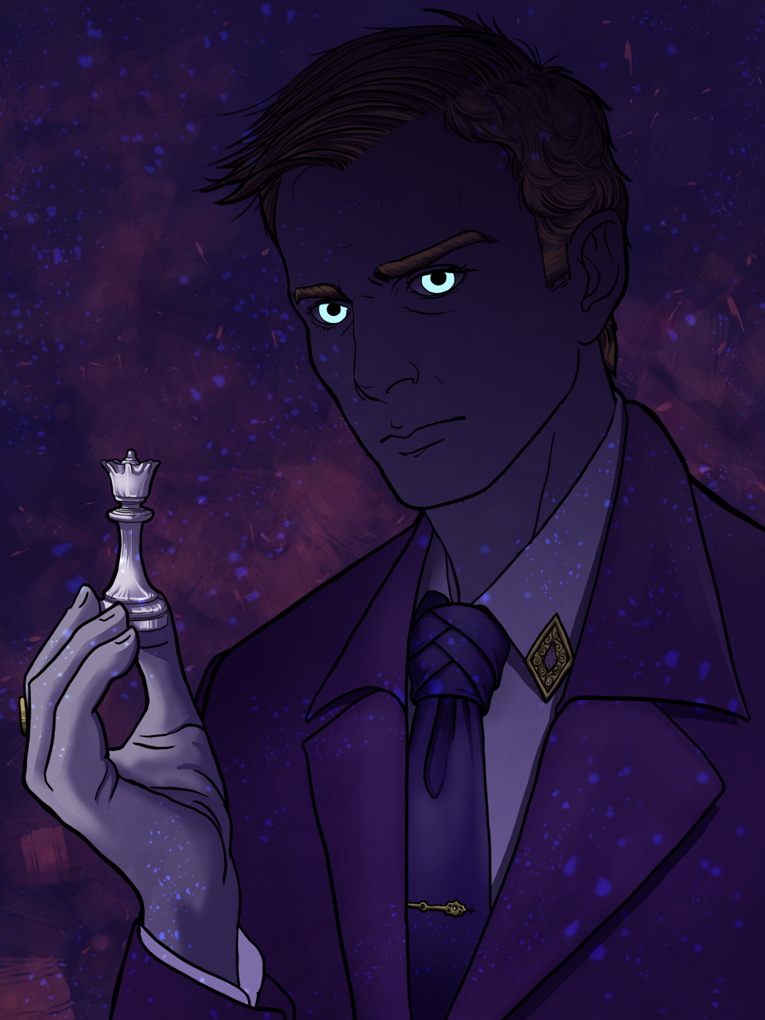 ArtStation - Mystery Man dialogue portrait