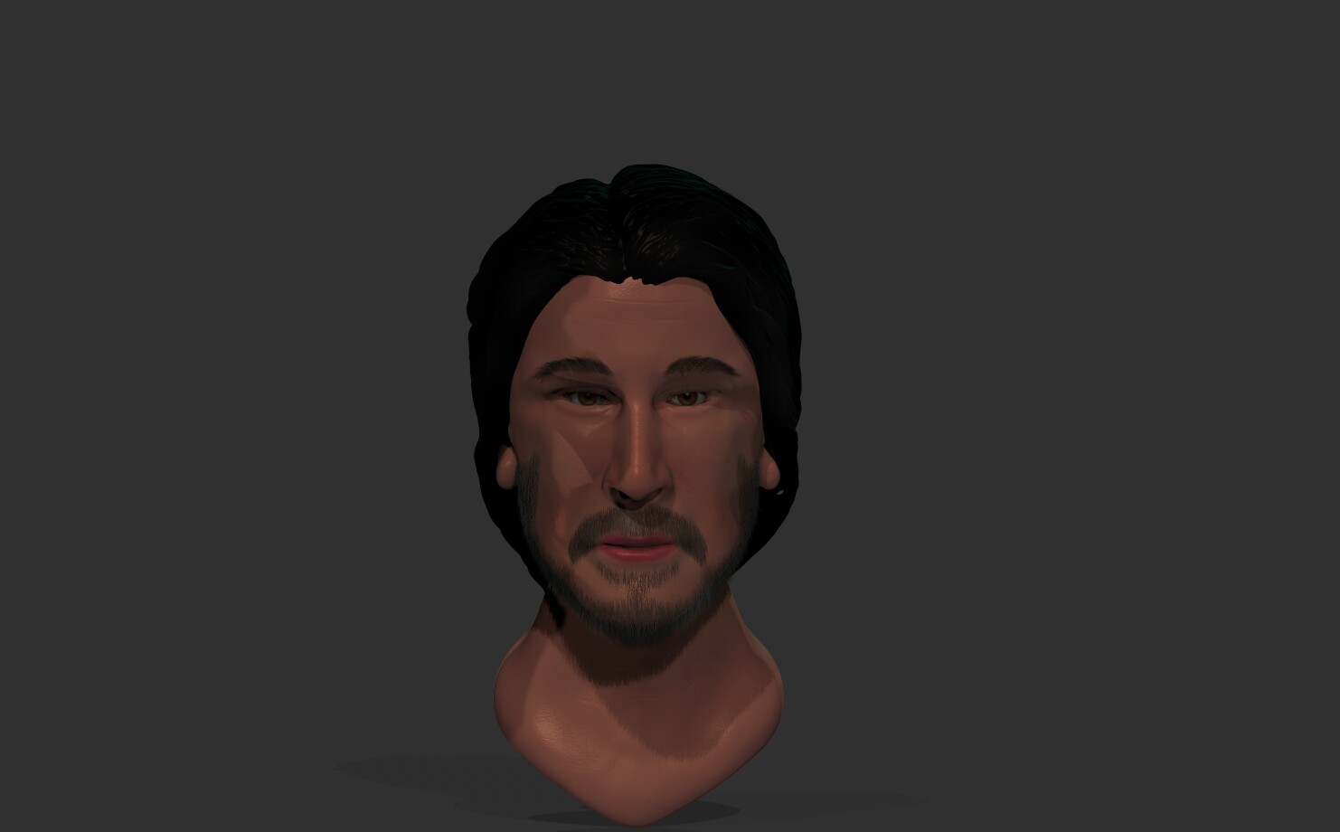 ArtStation - Keanu Reeves Head Sculpt