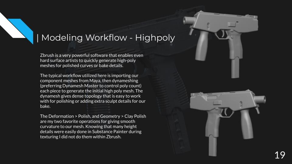 3D Art Portfolio of Jonathan Murray - Steyr TMP - Breakdown