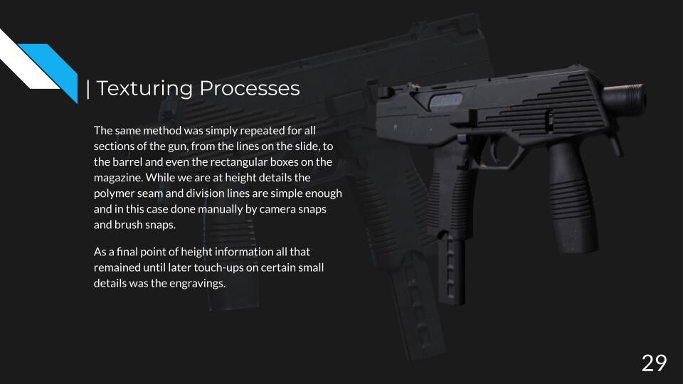 3D Art Portfolio of Jonathan Murray - Steyr TMP - Breakdown