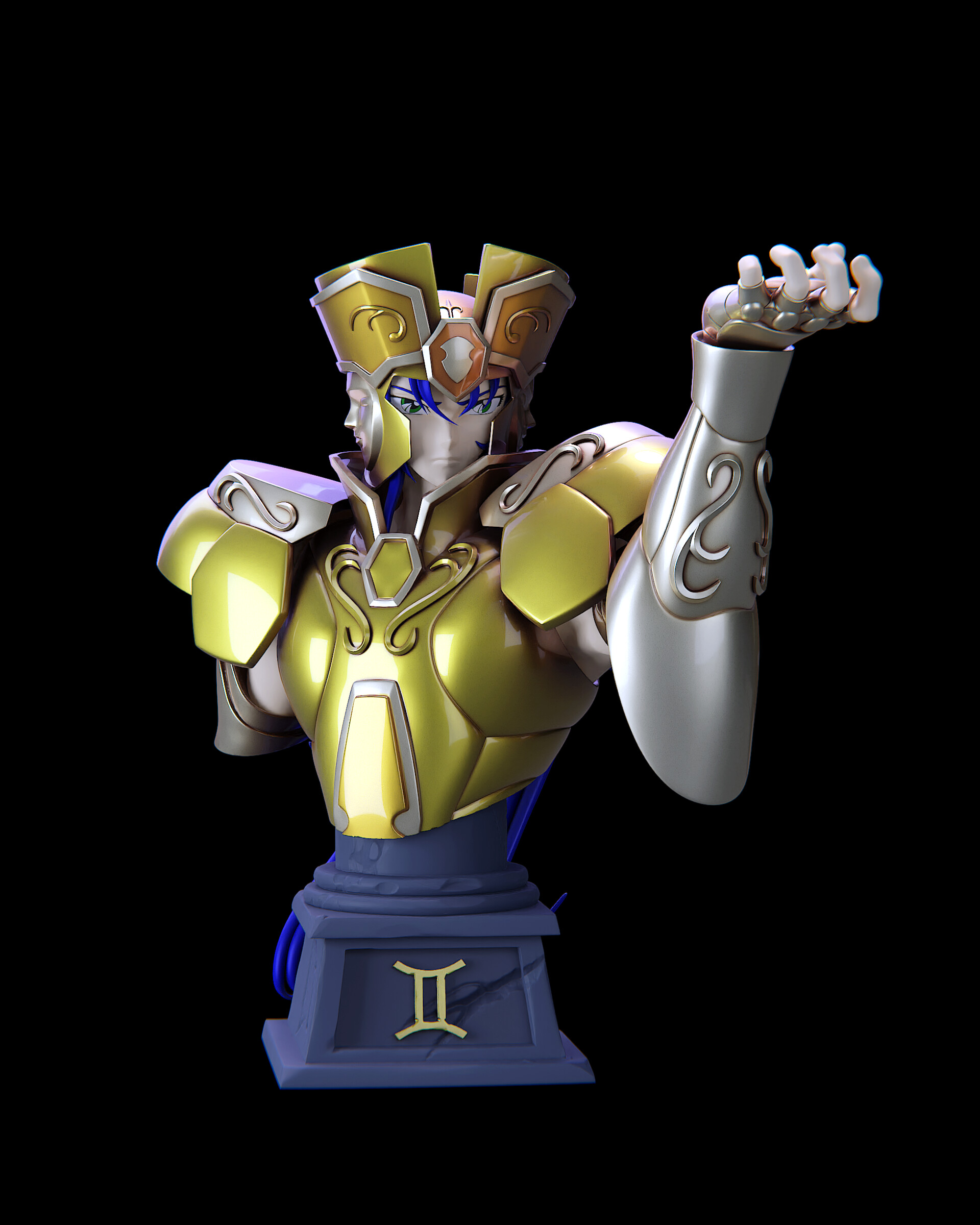 ArtStation - Saint Seiya - Gemini Saga Bust