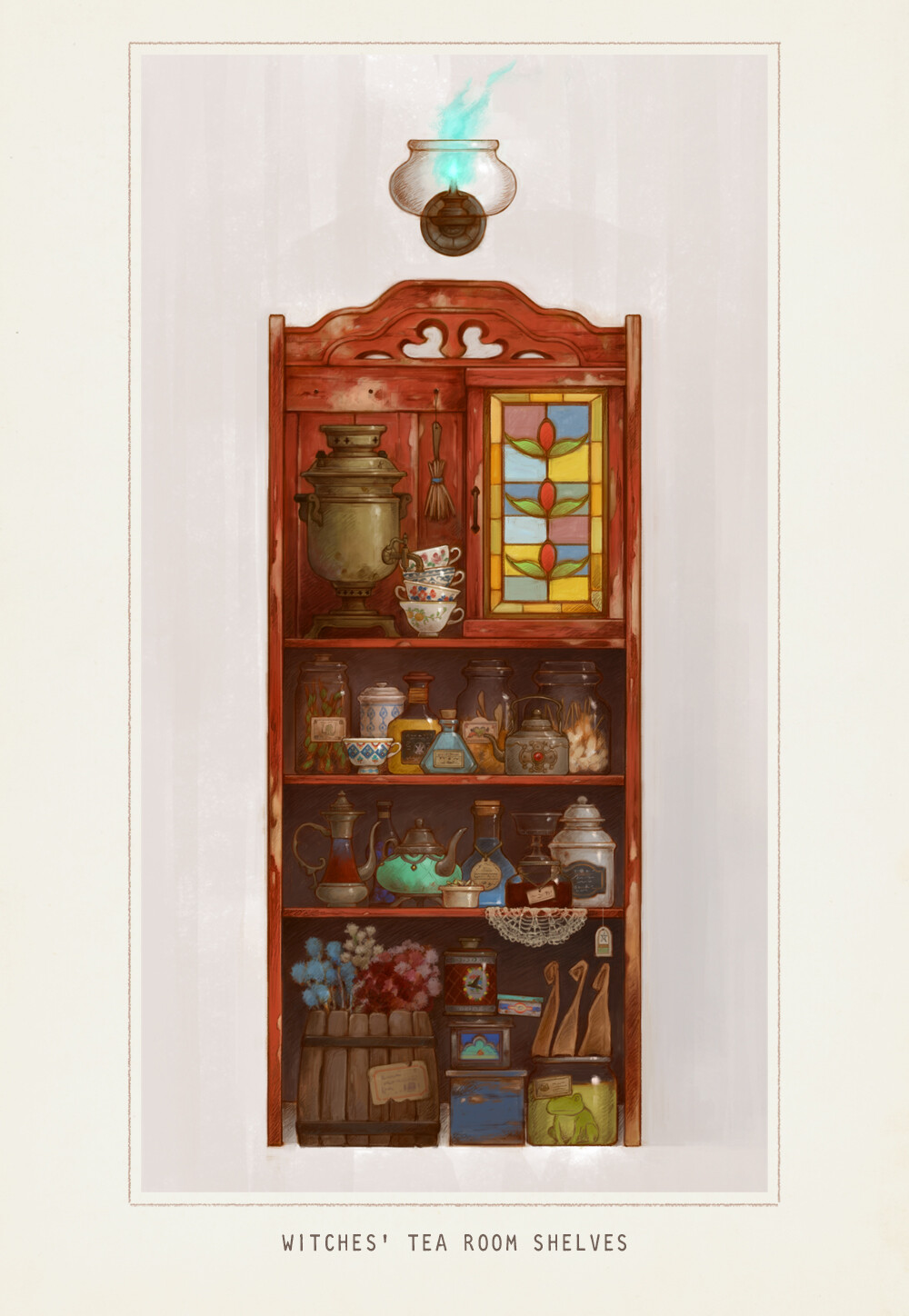 ArtStation - Witches' tea room shelves