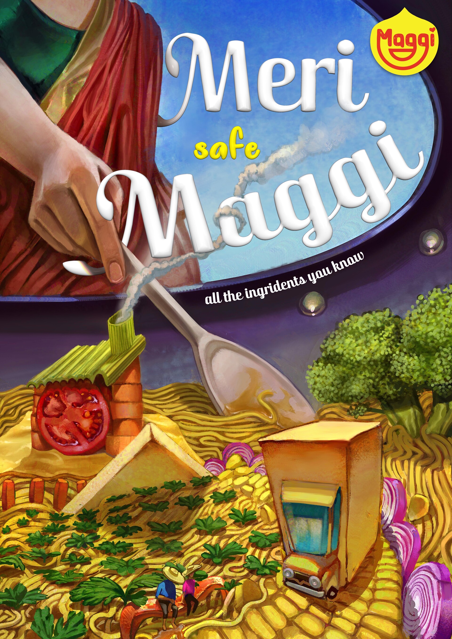ArtStation - Maggi Illustrative poster