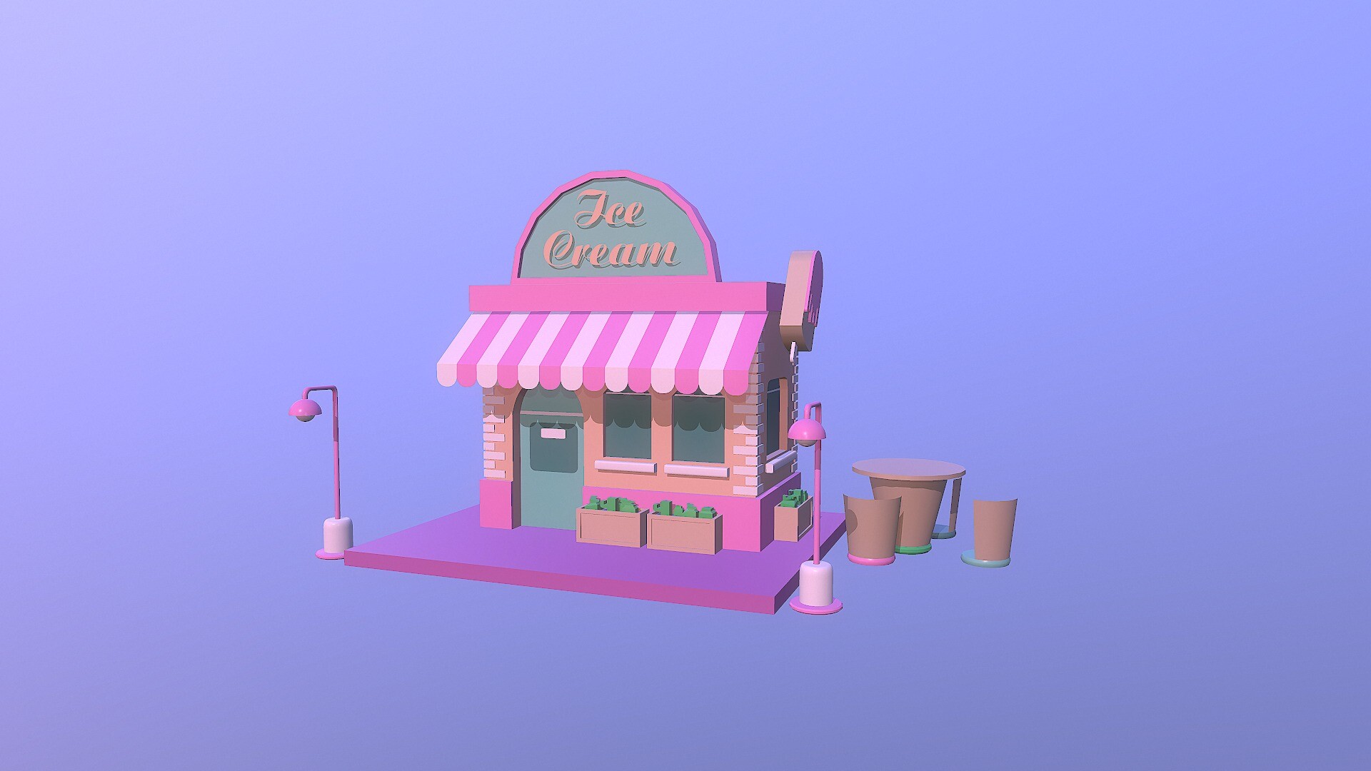 ArtStation - Ice Cream Store