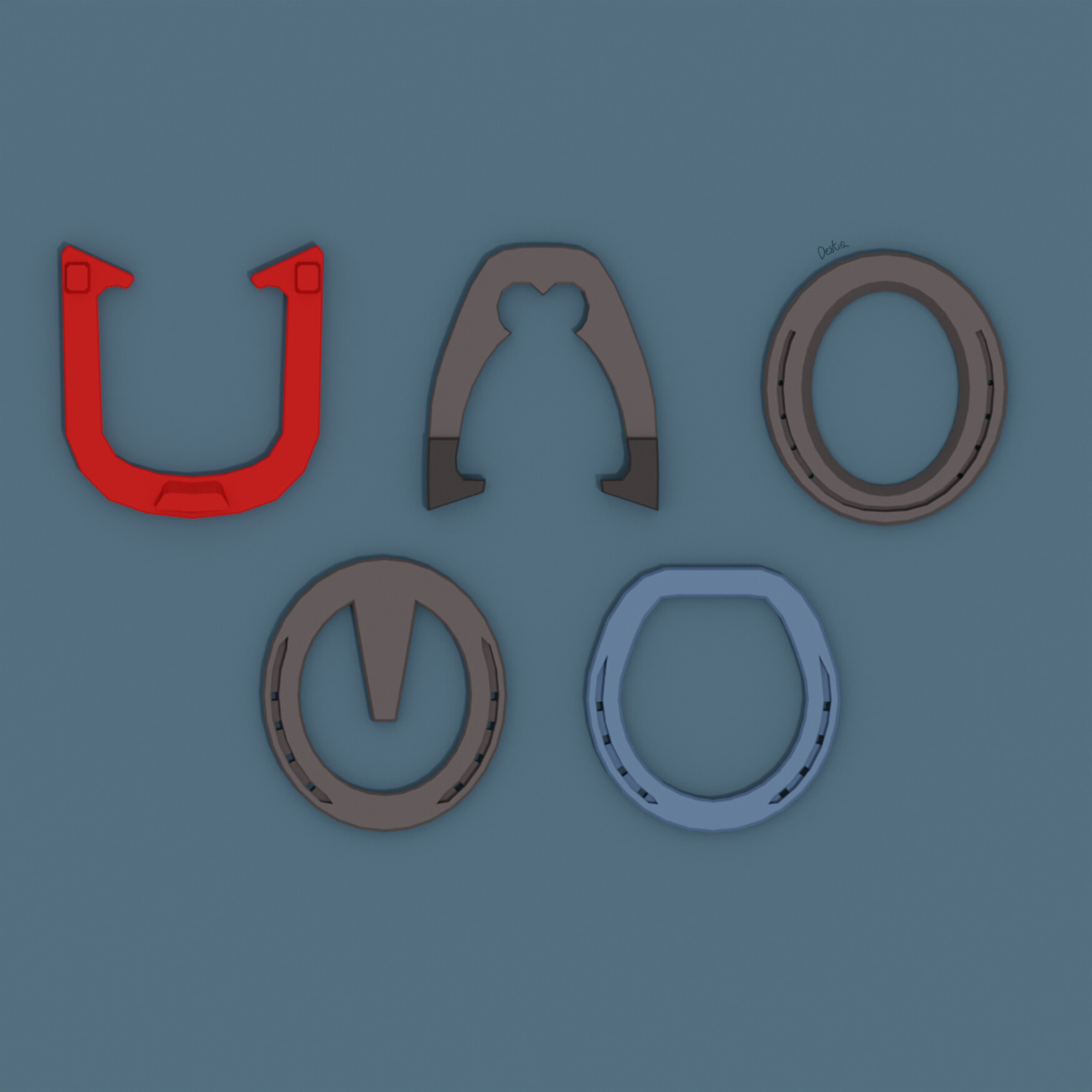 ArtStation - 3D Horseshoes