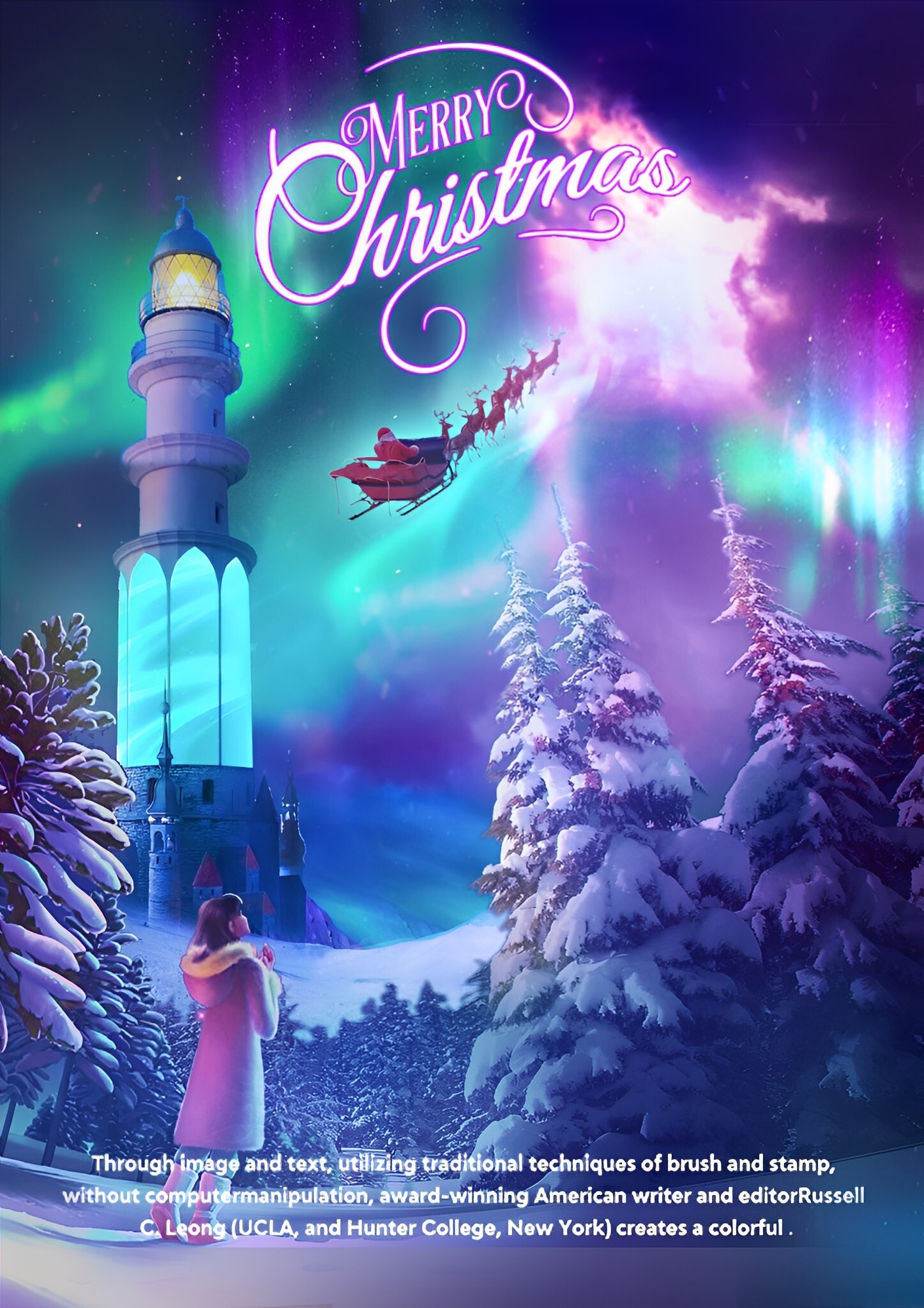 ArtStation - christmas photoshop design drawing