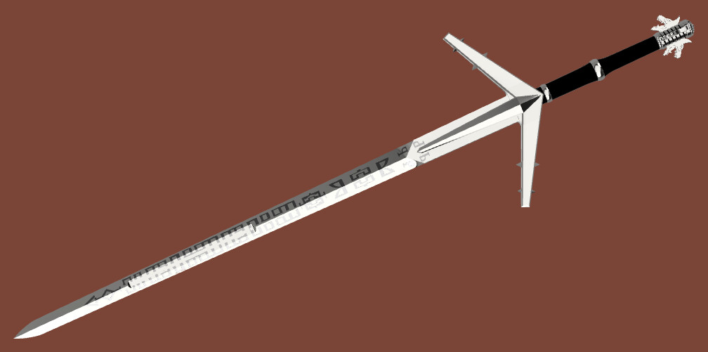 ArtStation - The Witcher 3: Wild Hunt - Aerondight silver sword 3D model