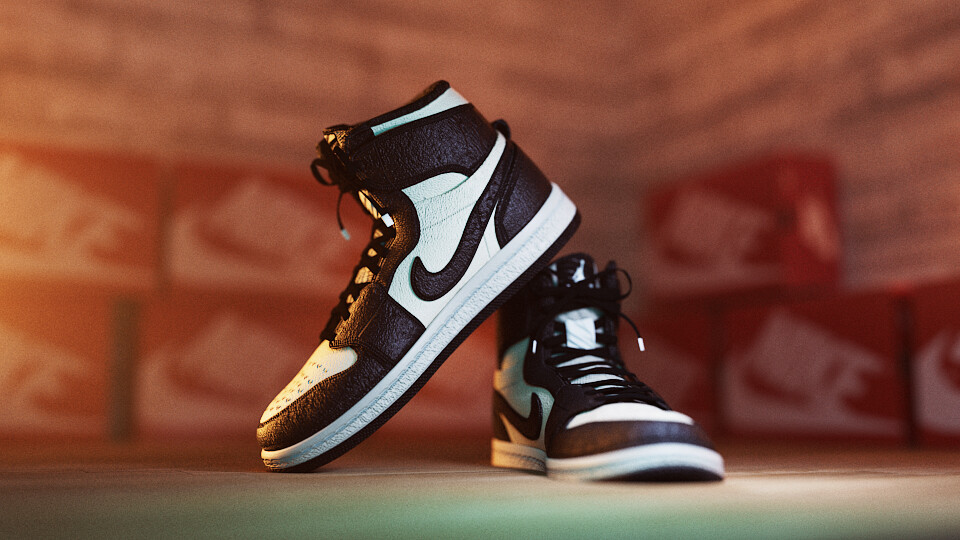 ArtStation - Nike shoes studio lighting