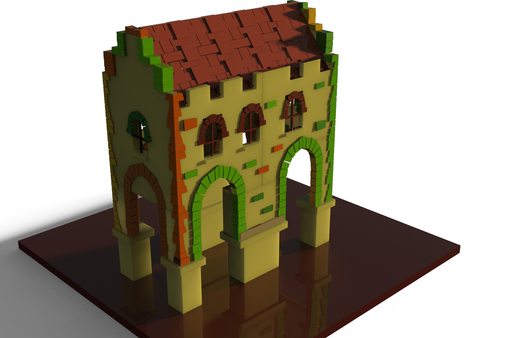 ArtStation - A 3d Medieval Style Stone Building