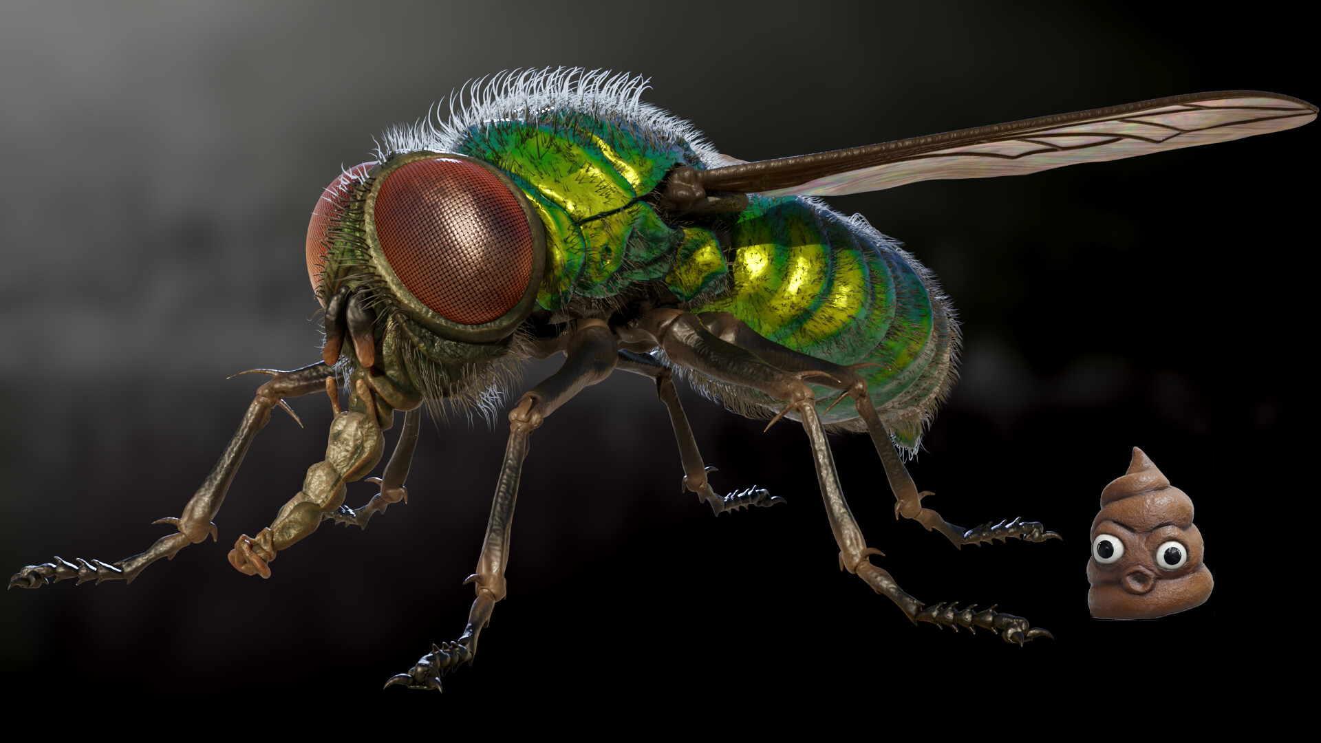 ArtStation - The fly and her little friend. Character for the project ...