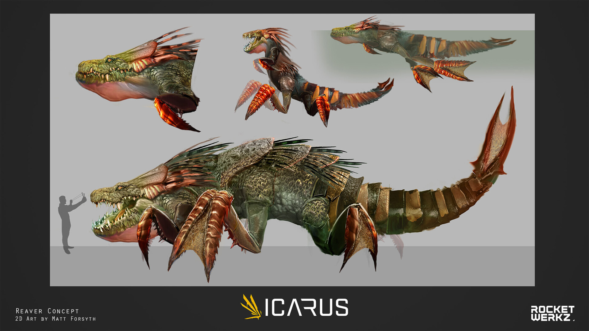 ArtStation - Croc Creature - Creature Design for Icarus