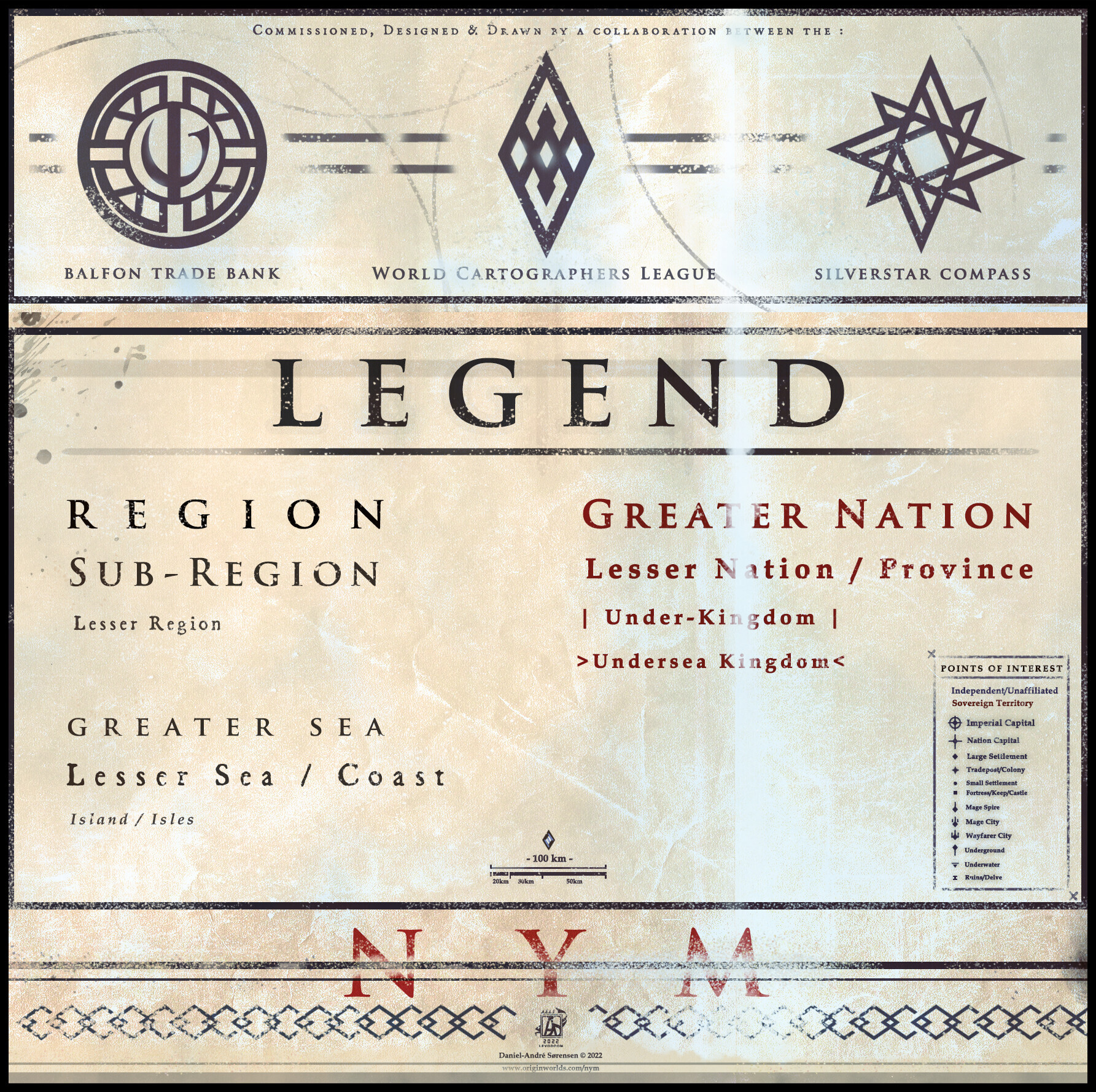 Daniel-André Sørensen - Nym - World Map - Twin-Continents