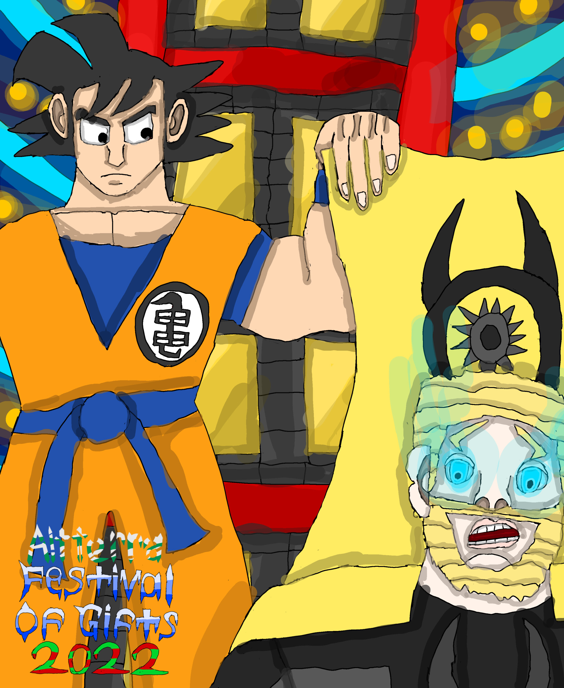 ArtStation - Goku defeats Mightdin