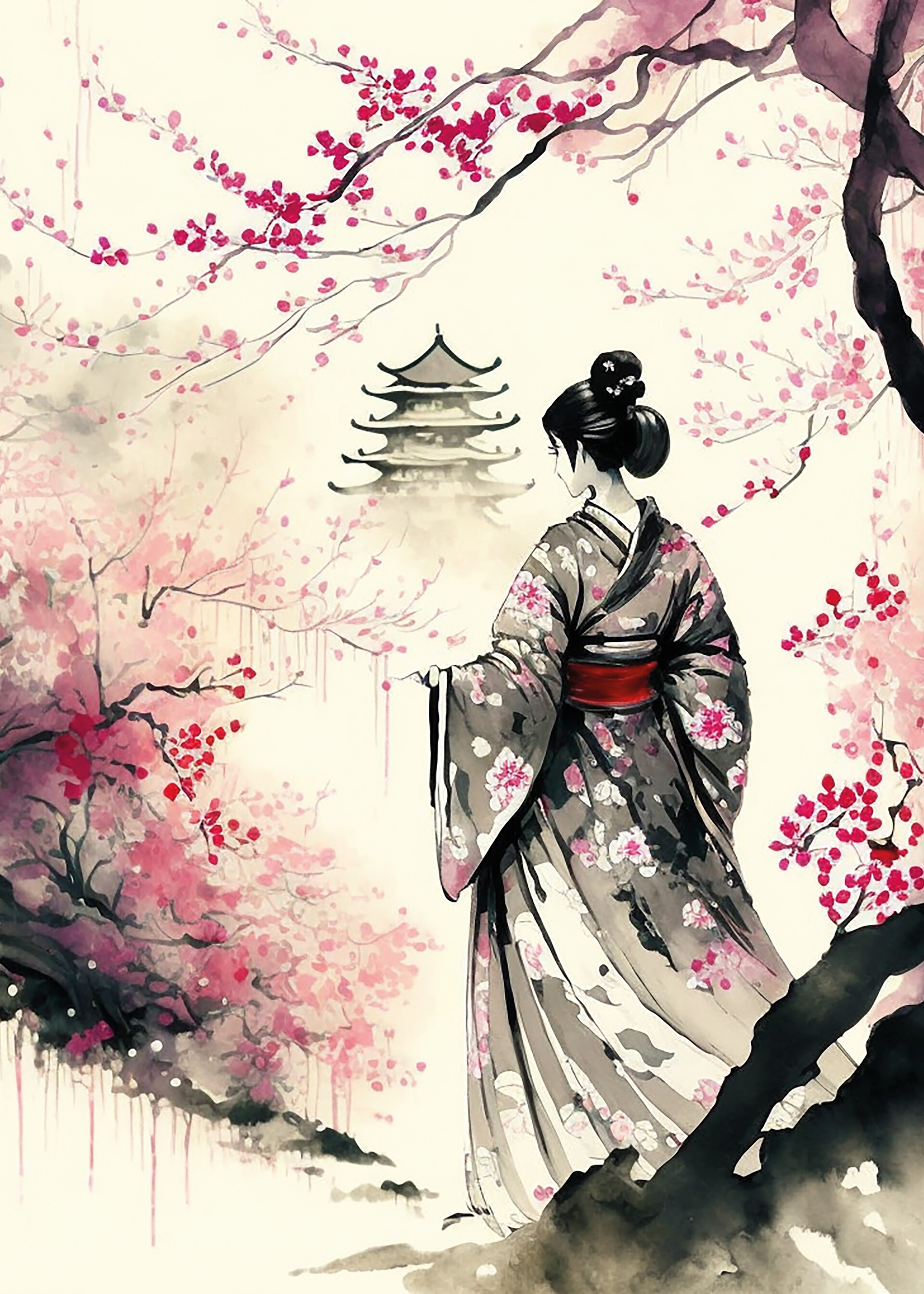 Beautiful Geisha Art