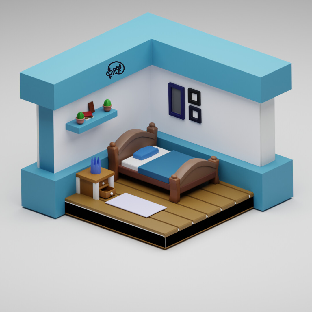 ArtStation - 3d Room design