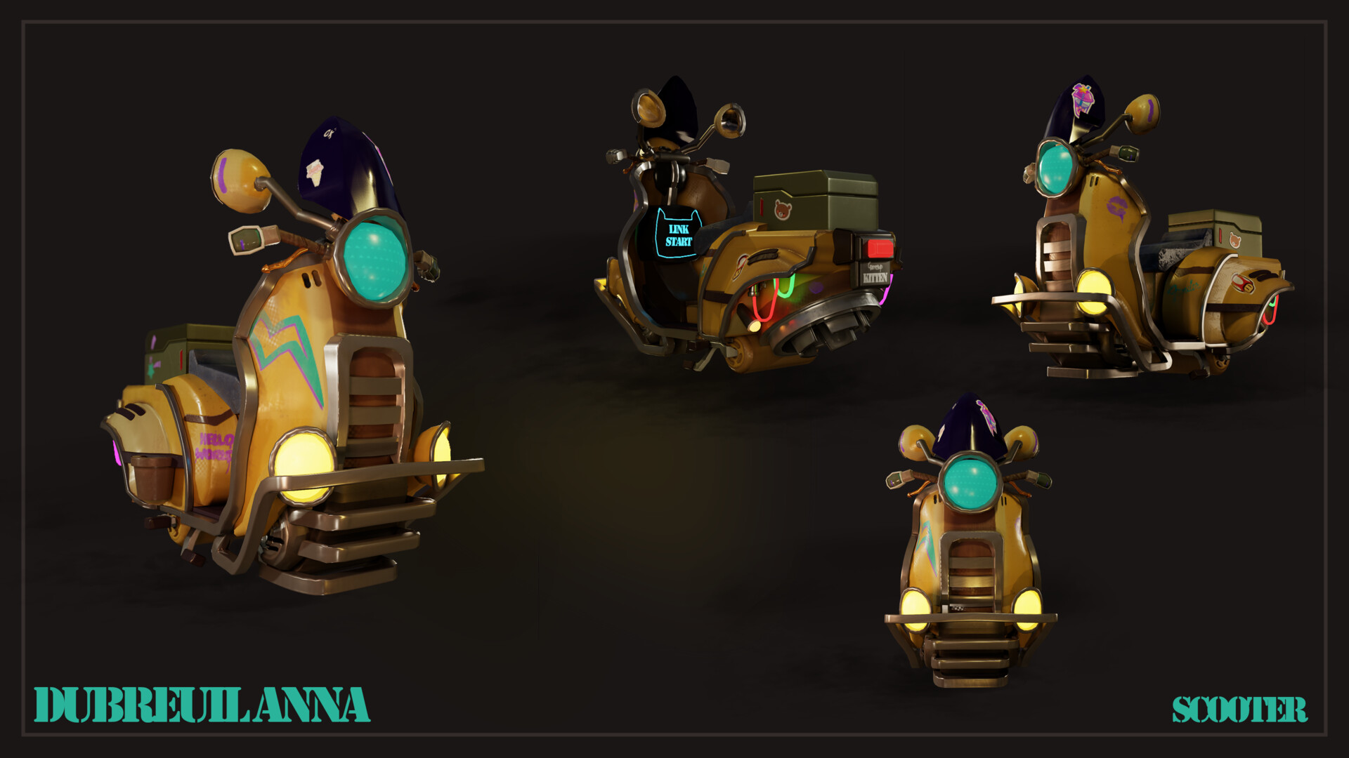 ArtStation - Flying Vespa